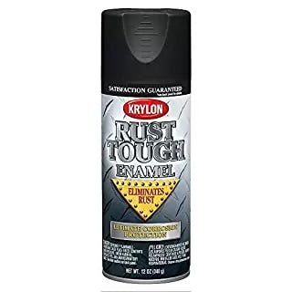 Krylon® Rust Tough® with Anti-Rust Technology 12 oz. Flat Black (12 oz ...