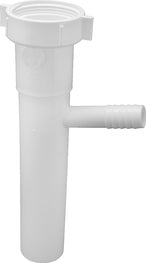 Plumb Pak 1-1/2 in. x 8 in. Plastic Dishwasher Branch Tailpiece, White ...