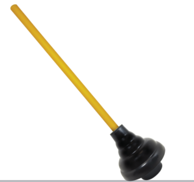 Heavy-Duty, Flanged Force Cup Plunger with 21 in. Wooden Handle ...