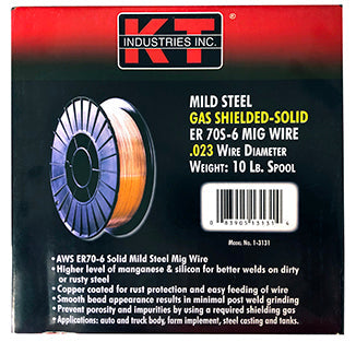 K-T Industries Mig Wire E70s-6 .023 10 Lb - Savannah, TN - Williams ...