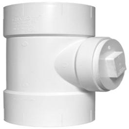 Pipe Fitting, DWV PVC Test Tee With Cleanout Plug, 3-In. - Savannah, TN ...